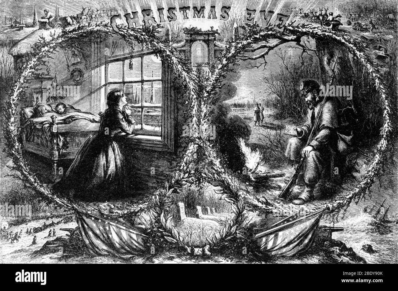 Christmas Eve, 1899 Stock Photo - Alamy