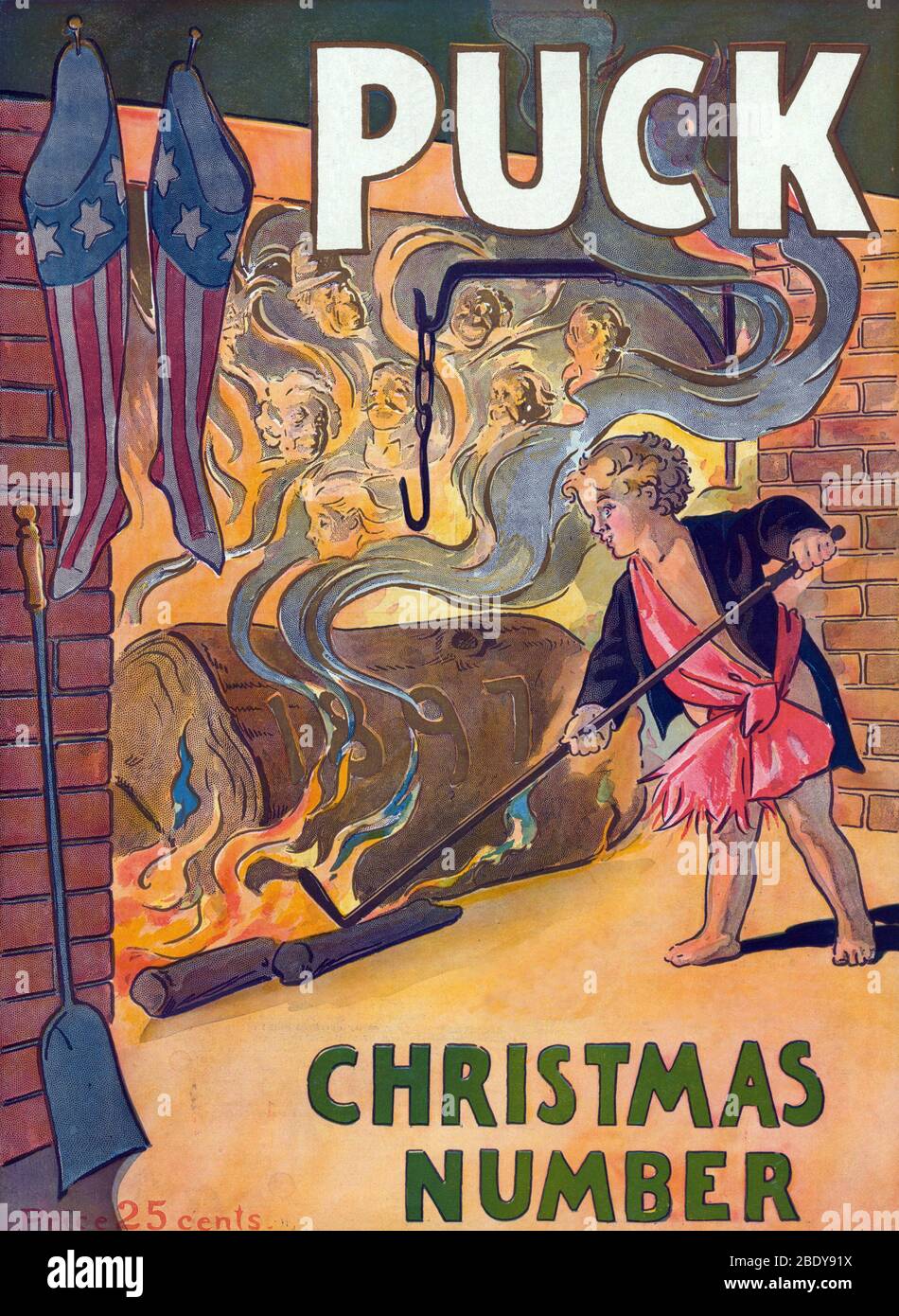 Puck cartoon magazine too hi-res stock photography and images - Alamy