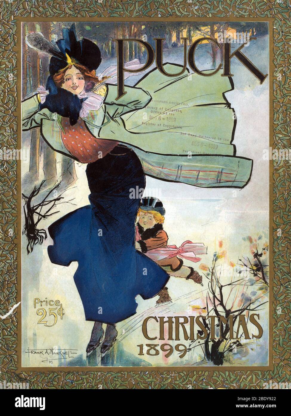 Puck Christmas, 1899 Stock Photo - Alamy