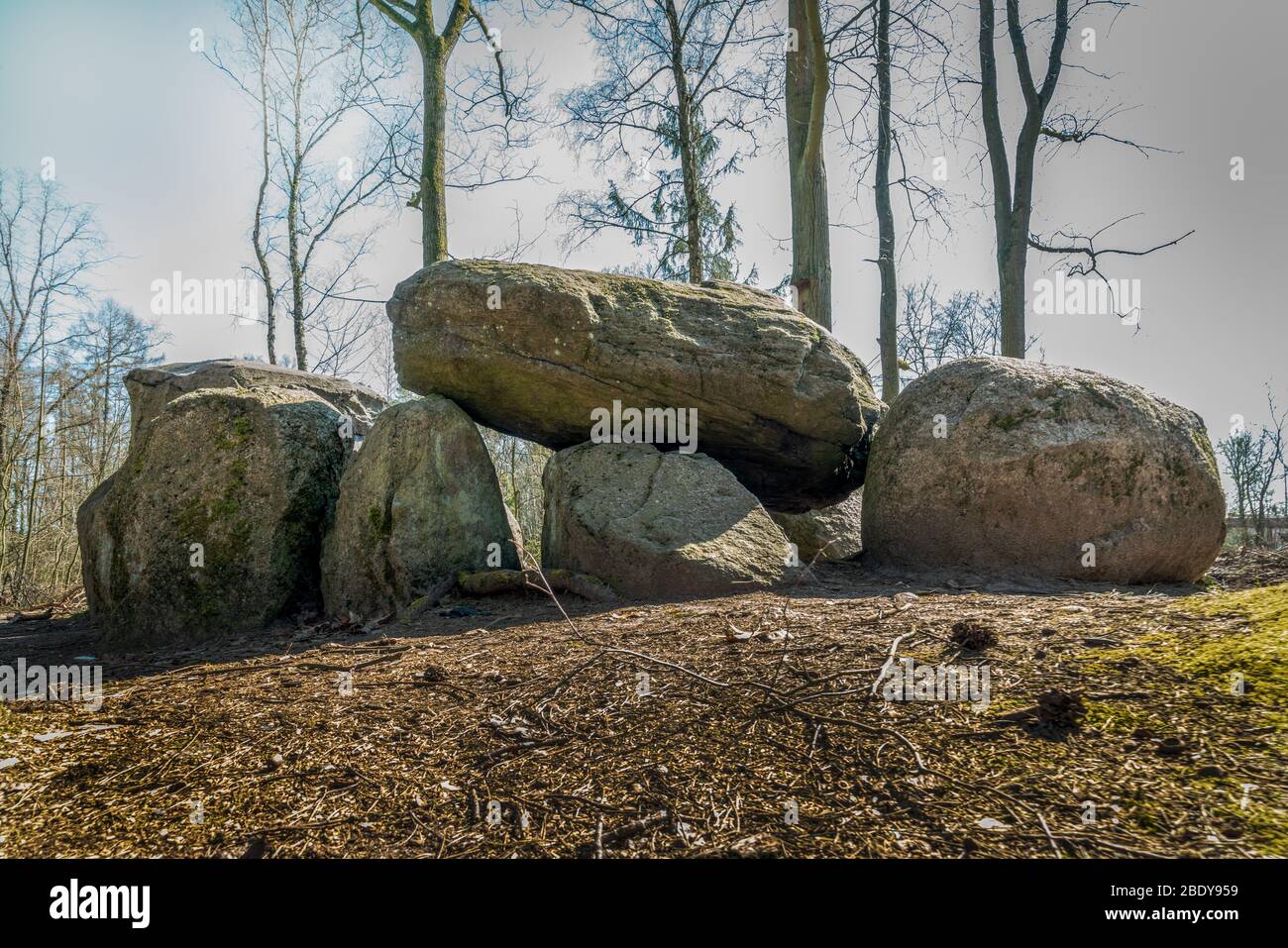 Prehistoric megalith dolmen Teufelskueche (devils kitchen) near ...