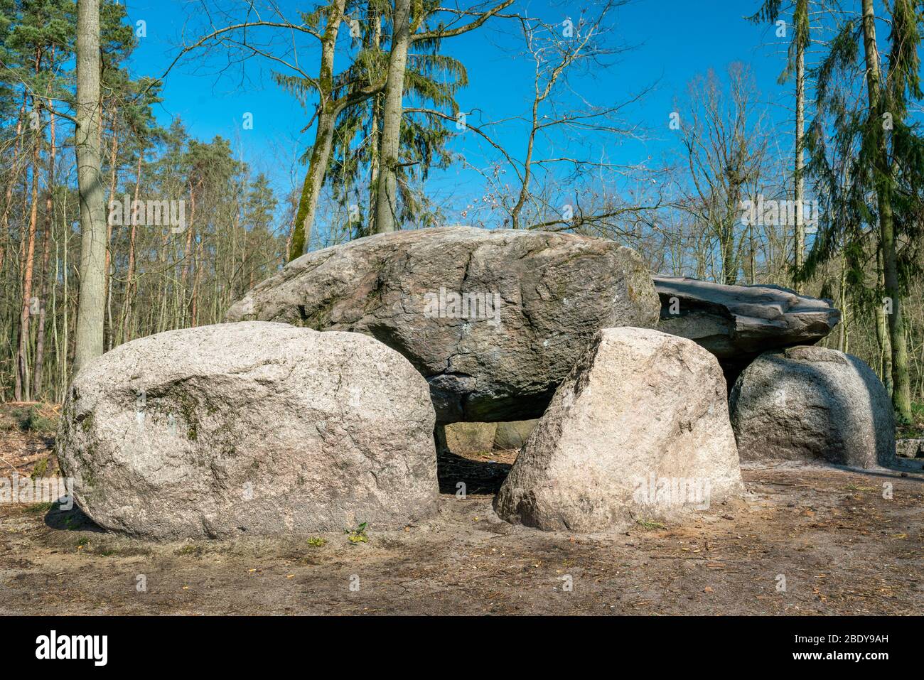 Prehistoric megalith dolmen Teufelskueche (devils kitchen) near ...