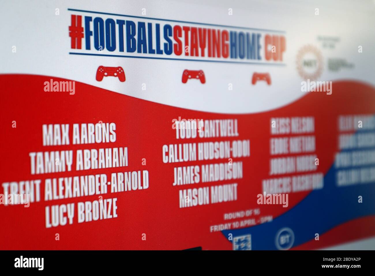 A general view of the #footballsStayingHome Cup which forms part of The ...