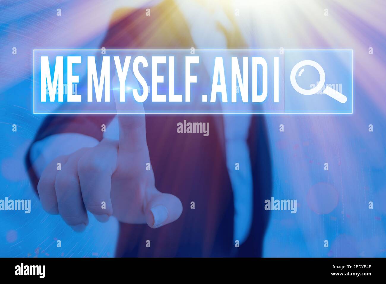 Writing note showing Me Myself And I. Business concept for used by ...