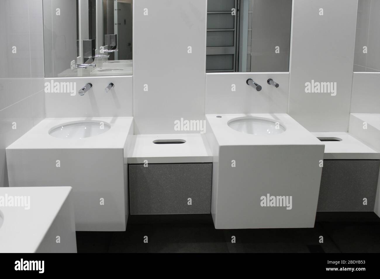 Office interior toilet washroom hi-res stock photography and images - Alamy