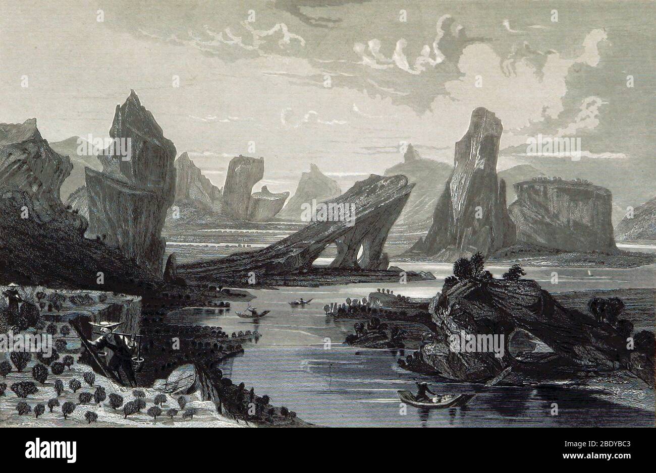 Bohea Hills, China, 19th Century Stock Photo - Alamy