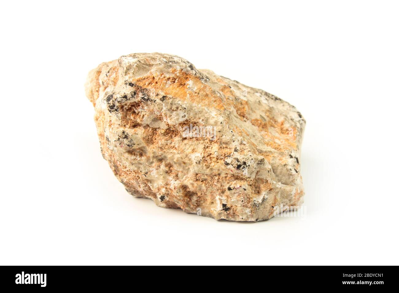 Stone close up isolated on white background Stock Photo - Alamy