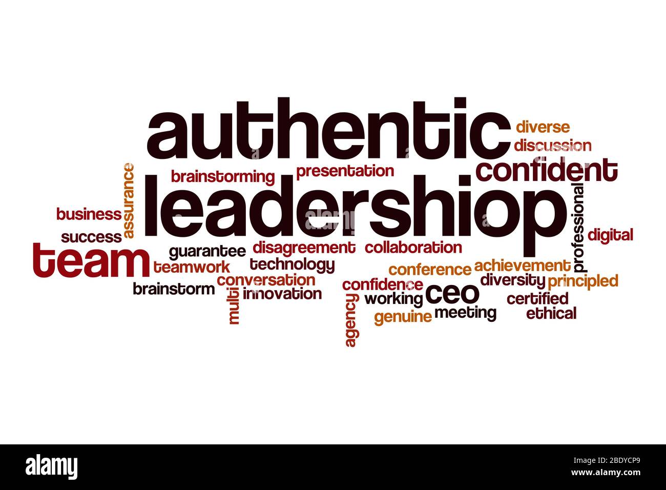 Authentic leadership word cloud concept on white background Stock Photo ...