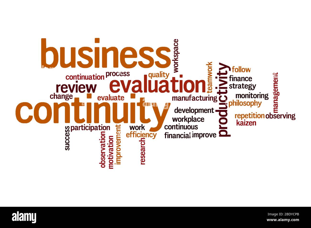 Business continuity word cloud concept on white background Stock Photo ...