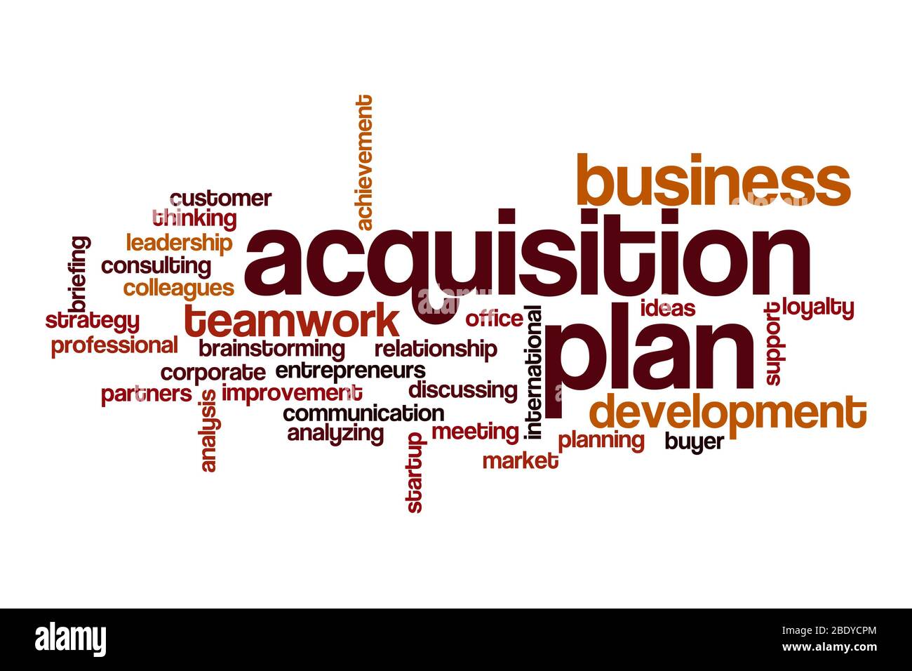 Acquisition plan word cloud concept on white background Stock Photo - Alamy