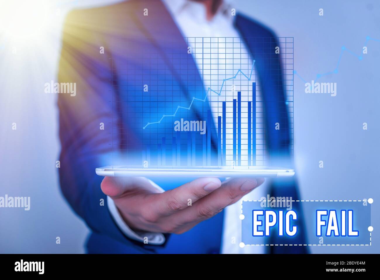 Word writing text Epic Fail. Business photo showcasing a spectacularly ...