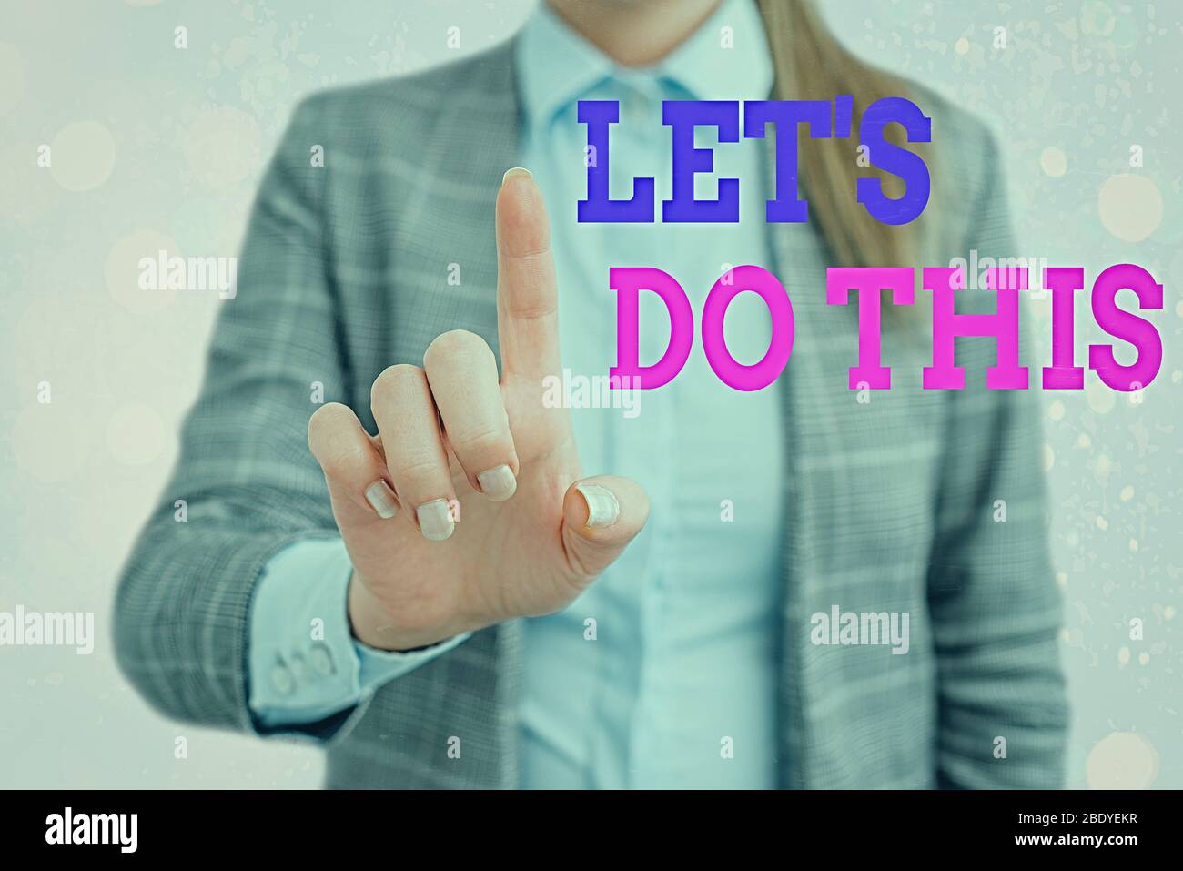 Handwriting text writing Let S Do This. Conceptual photo the act to ...