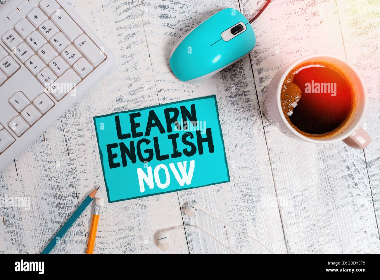 Text sign showing Learn English Now. Business photo text gain or ... Text sign showing Learn English Now. Business photo text gain or ...