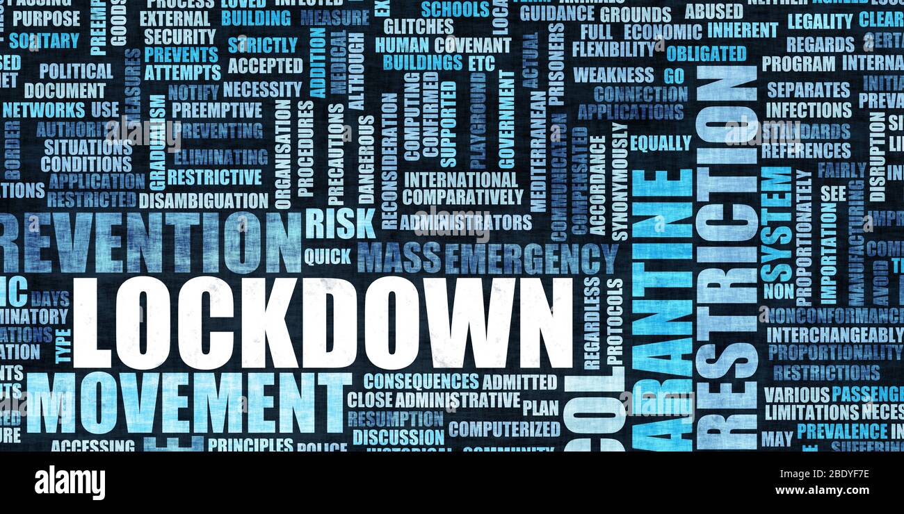 Lockdown Emergency Protocol Preventive Action Health Crisis Concept ...
