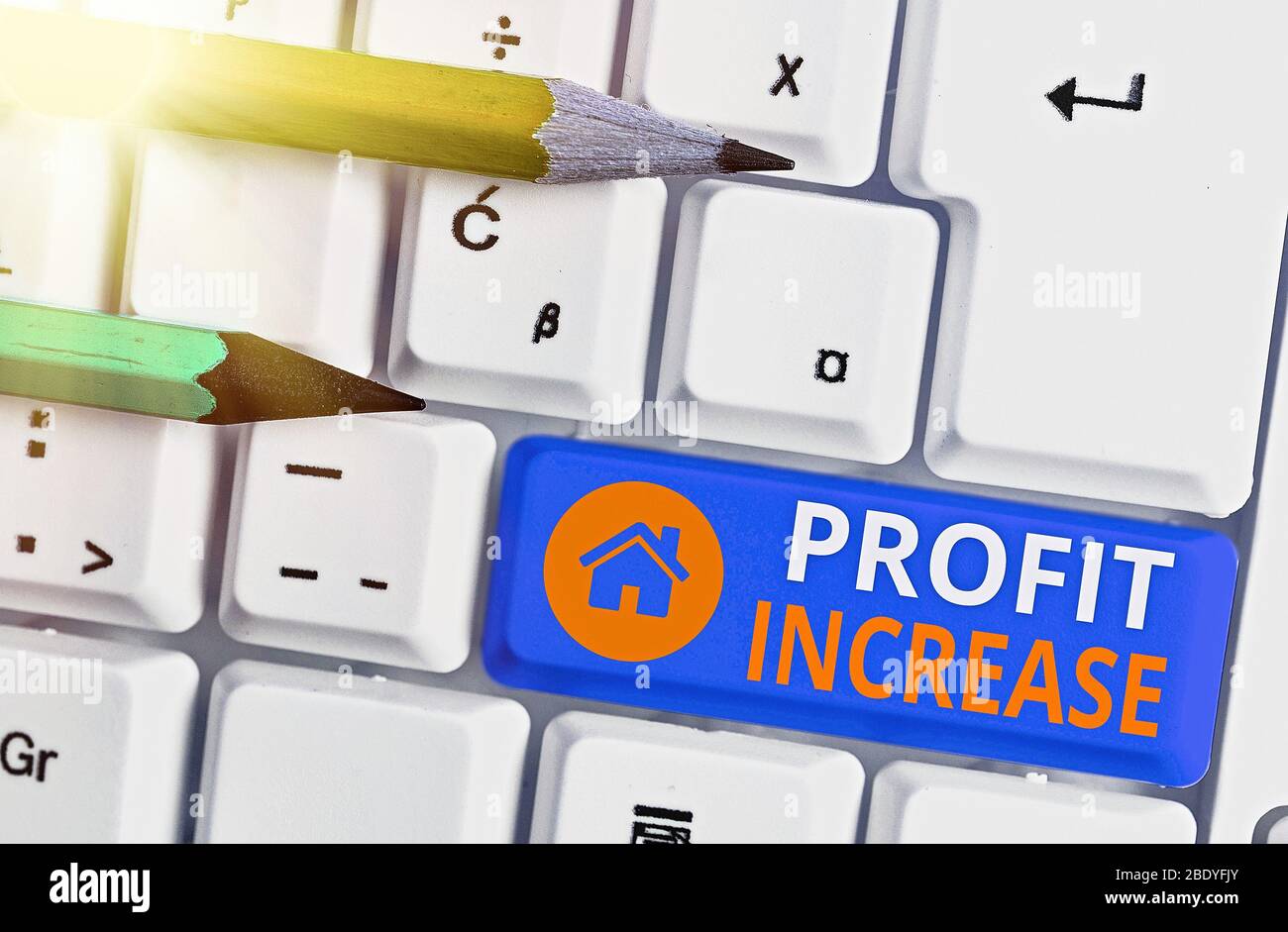 Handwriting text writing Profit Increase. Conceptual photo the growth ...
