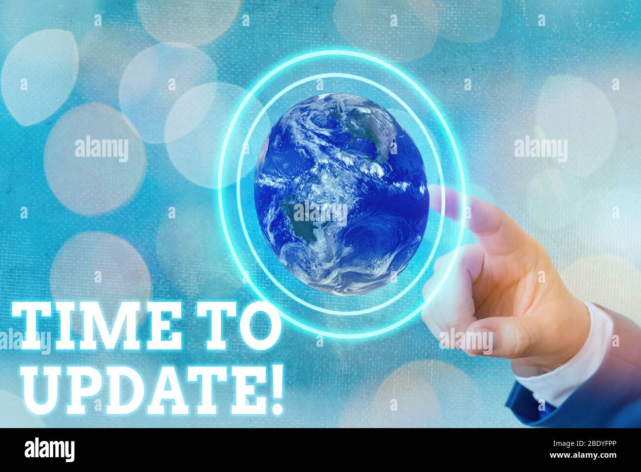 Writing note showing Time To Update. Business concept for this is right ...