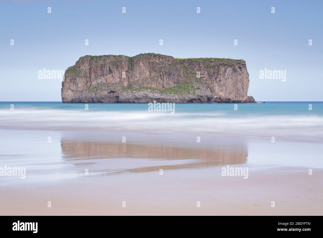 landscape photograph of a beautiful beach in the province of asturias ...
