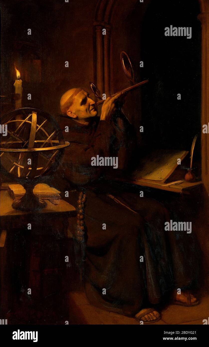 Roger bacon in his observatory hi-res stock photography and images - Alamy