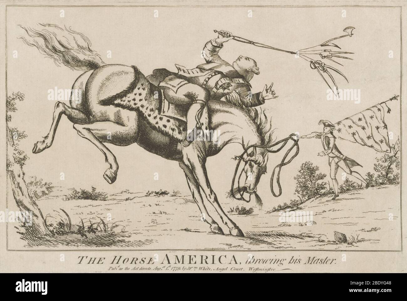 King george iii cartoon hi-res stock photography and images - Alamy