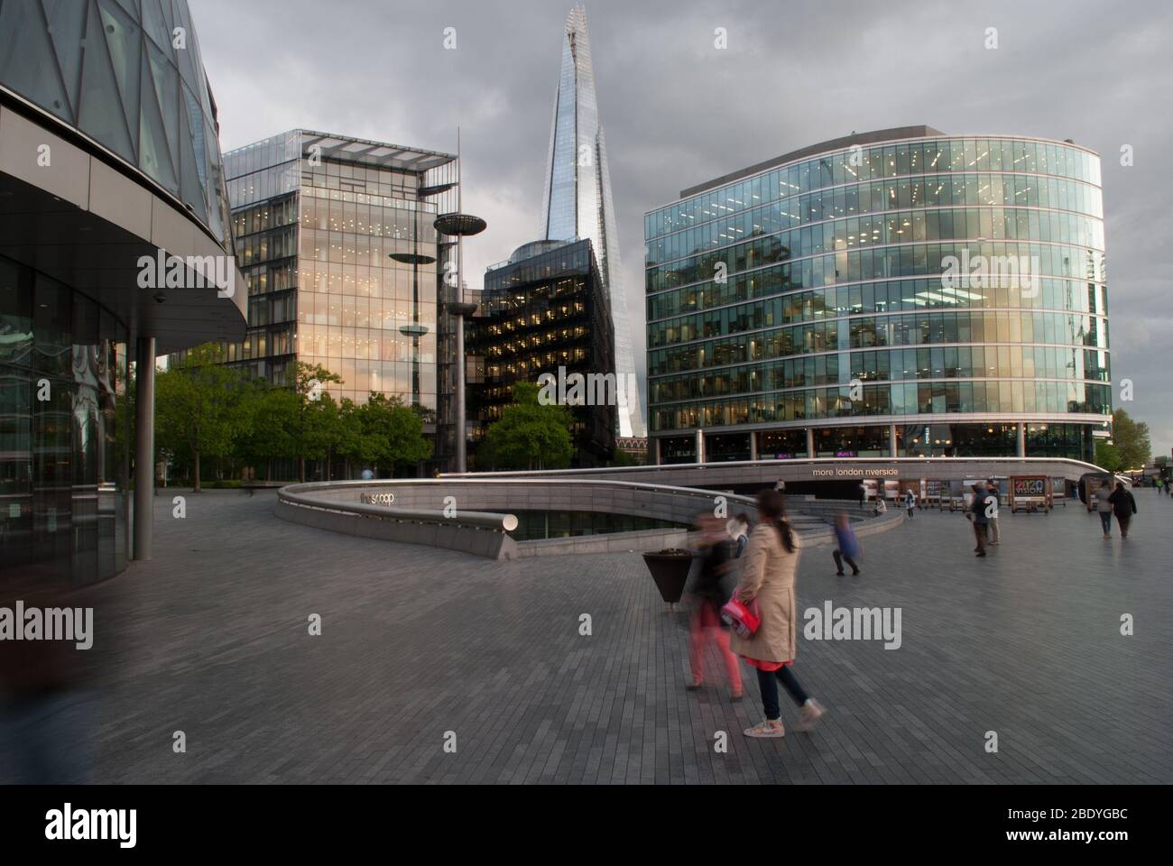 Evening Night Lights Riverside More London Place, Riverside, London ...