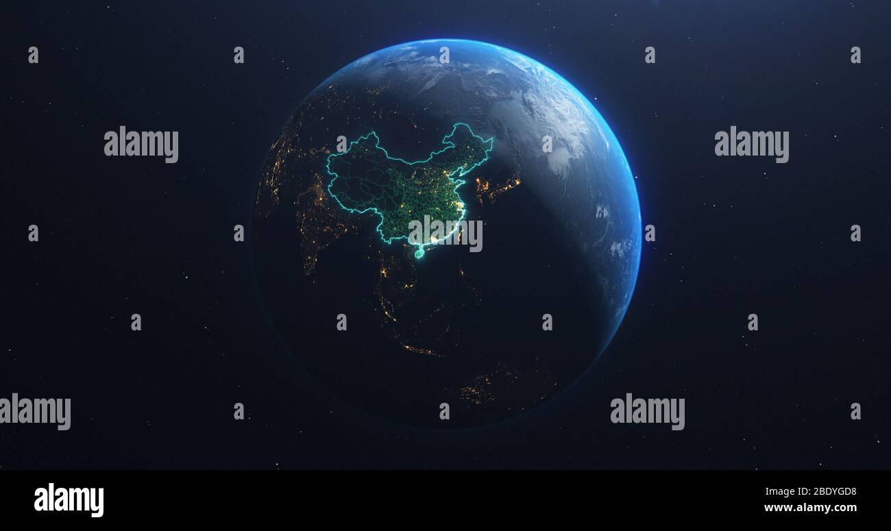 3d Map Asia High Resolution Stock Photography and Images - Alamy