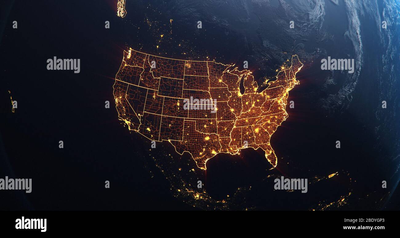 Usa Counties Map High Resolution Stock Photography and Images - Alamy