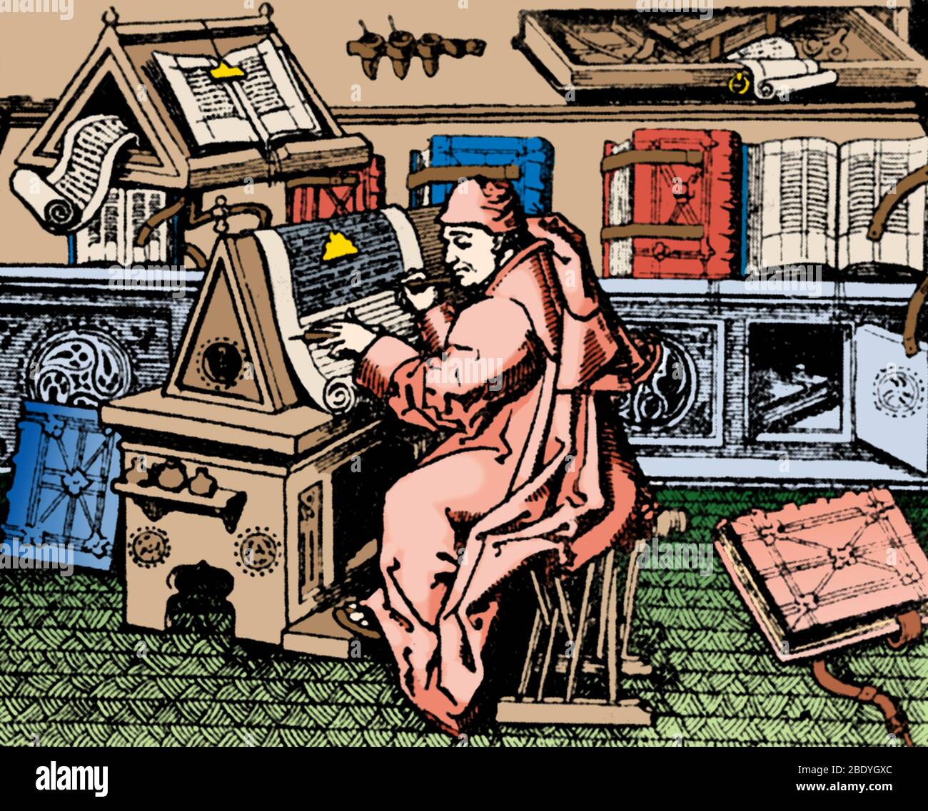 Clipart Medieval Scribe