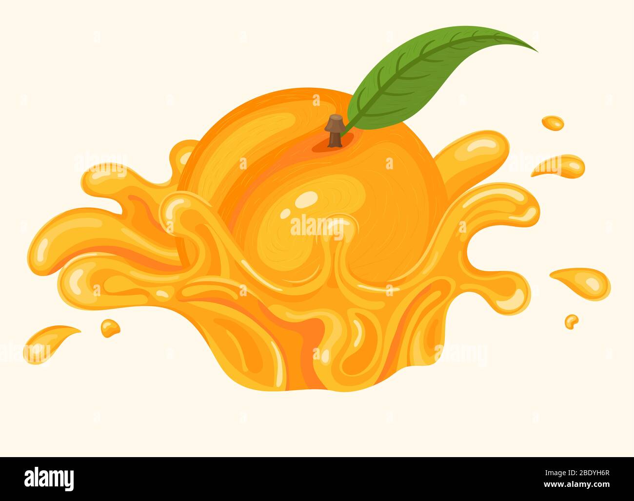 Fresh peach juice splash burst isolated on white background. Summer ...
