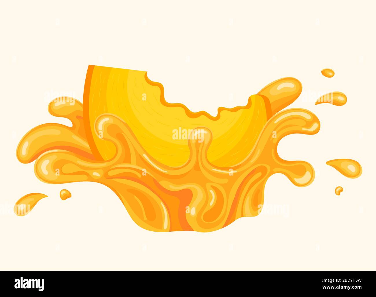 Fresh peach juice splash burst isolated on white background. Summer ...