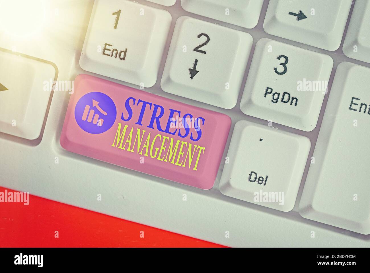 Writing note showing Stress Management. Business concept for method of ...