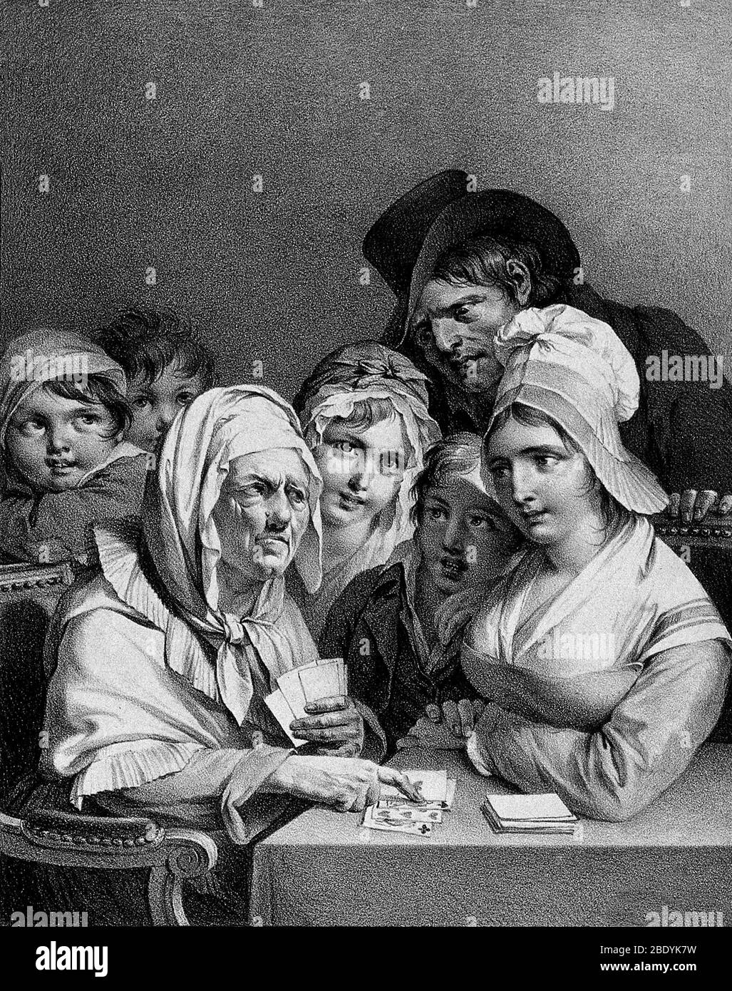 Fortune Teller, 18th Century Stock Photo - Alamy