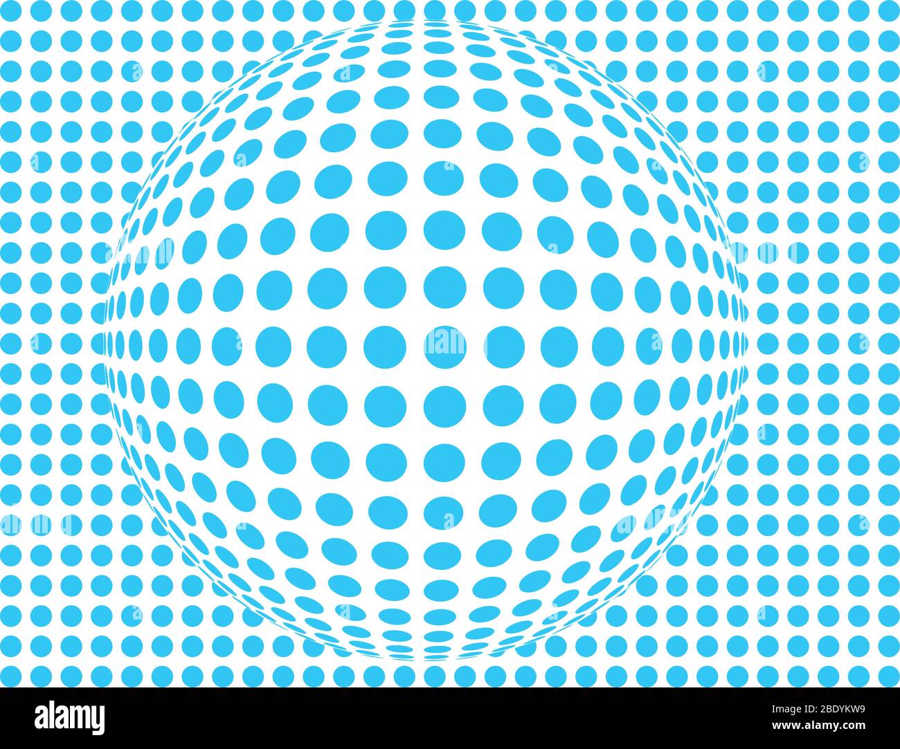 Vector illustration of a distorted surface. 2D pattern with fisheye 3D ...