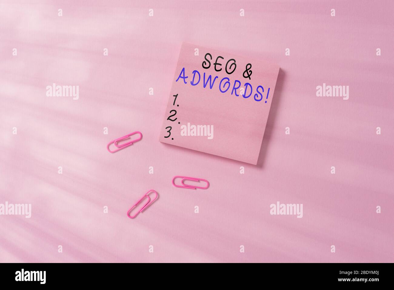 Conceptual hand writing showing Seo And Adwords. Concept meaning they ...