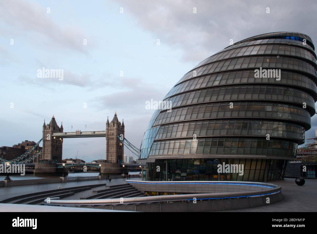 Dusk Night Twilight Tower Bridge Bascule Suspension Bridge, London, SE1 ...