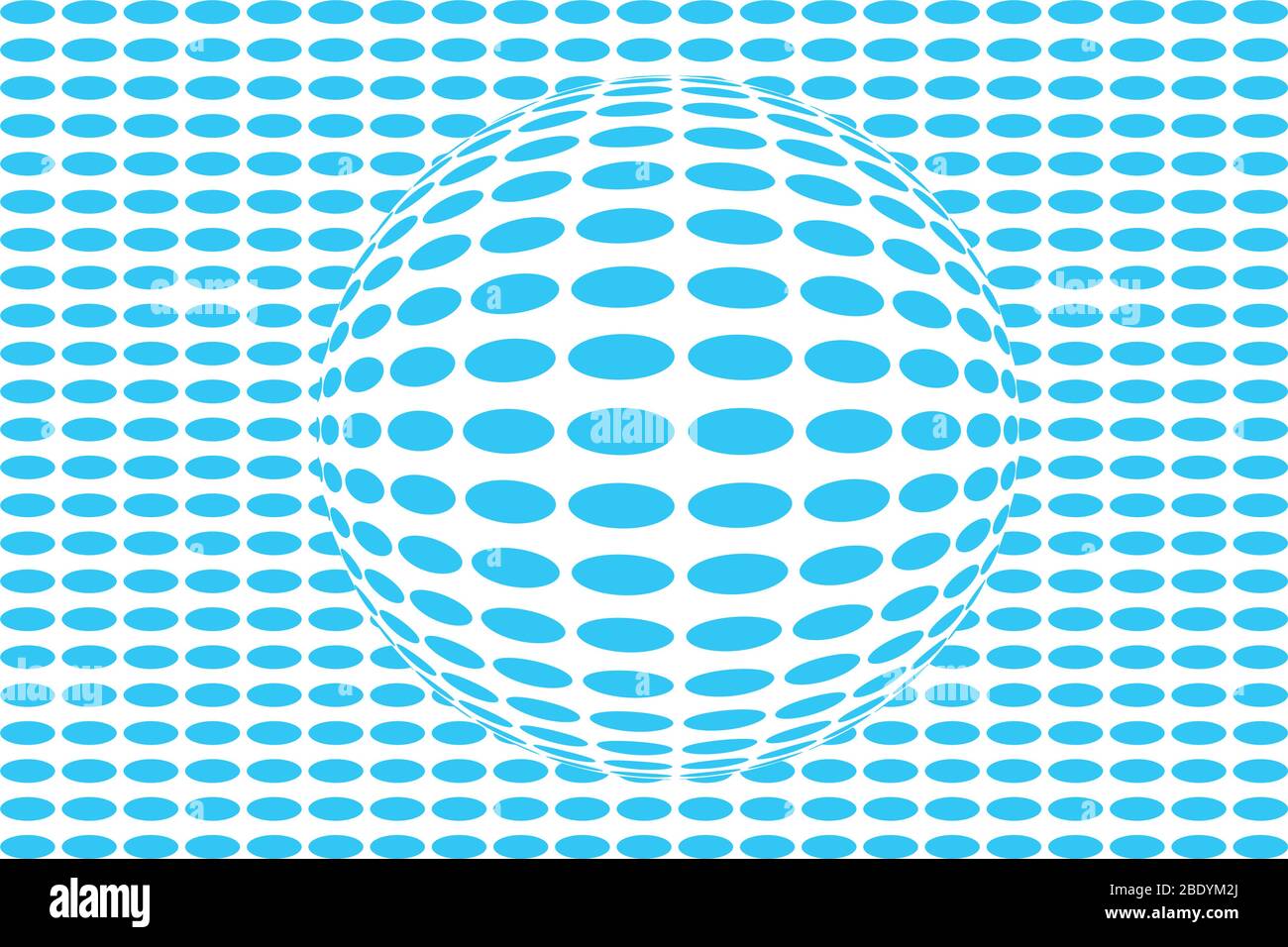 Vector illustration of a distorted surface. 2D pattern with fisheye 3D ...