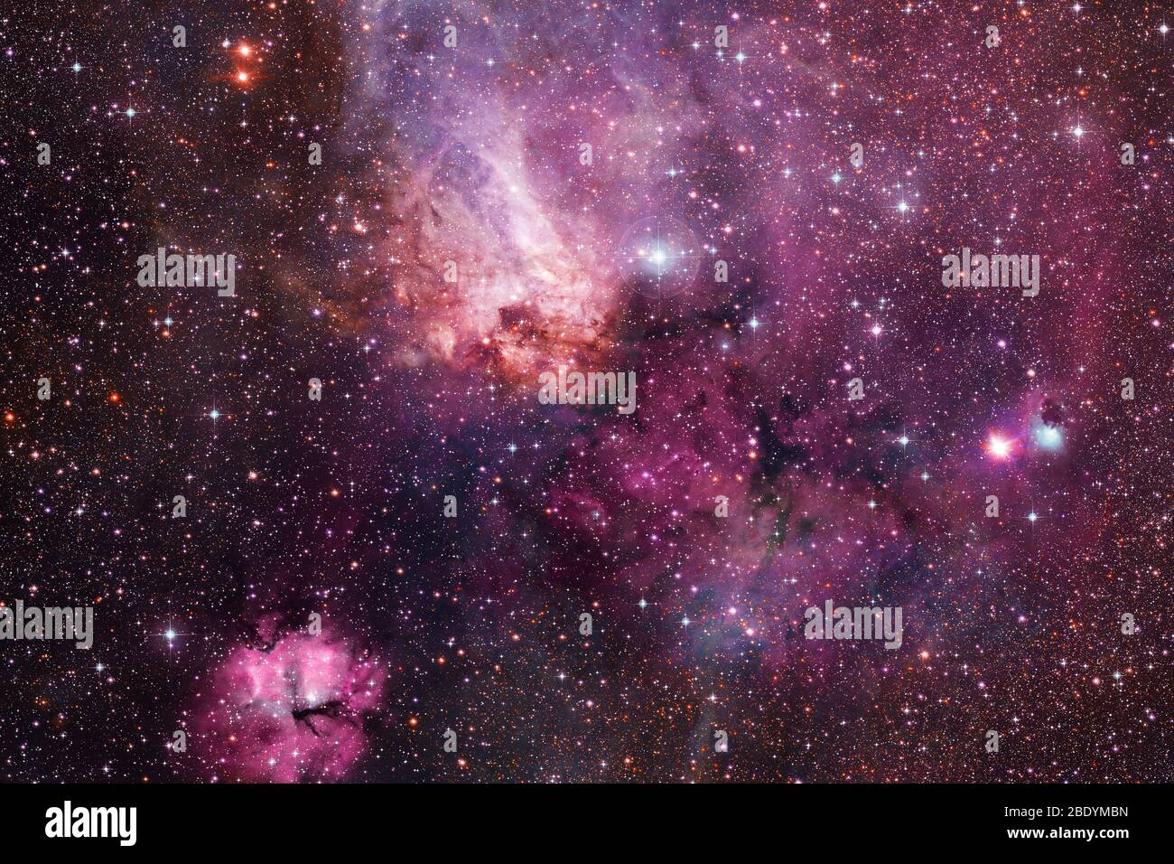 Infinite space with nebulae and stars. Elements of this image furnished ...