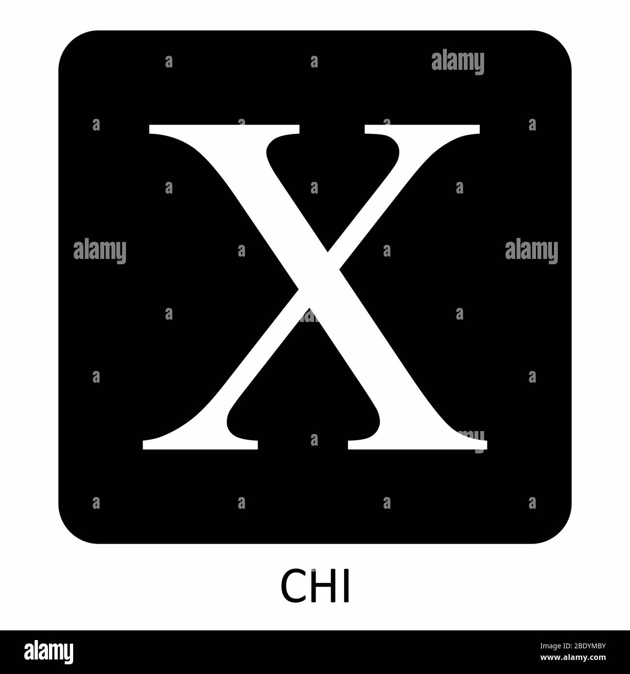 Chi greek sign Stock Vector Image & Art - Alamy