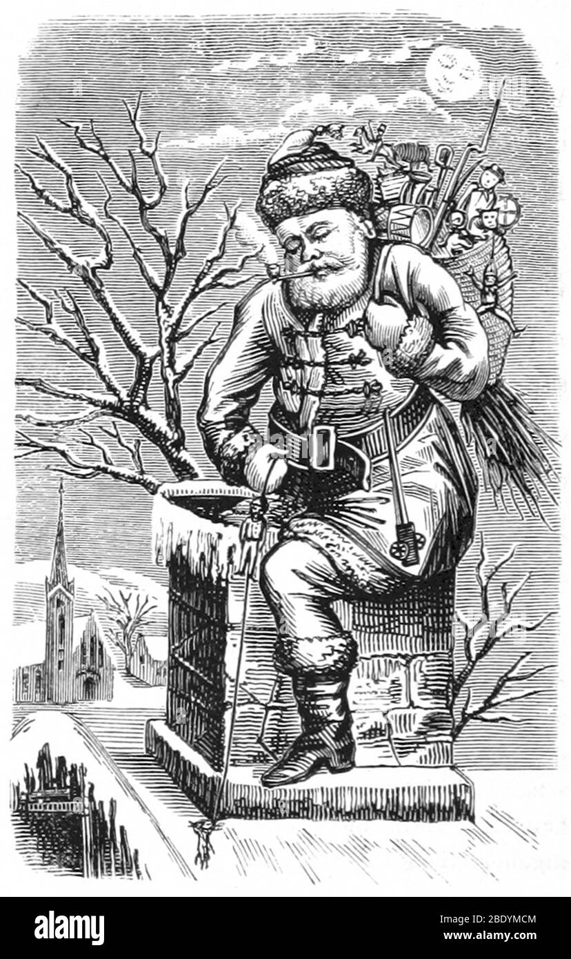 Chimney santa hi-res stock photography and images - Alamy