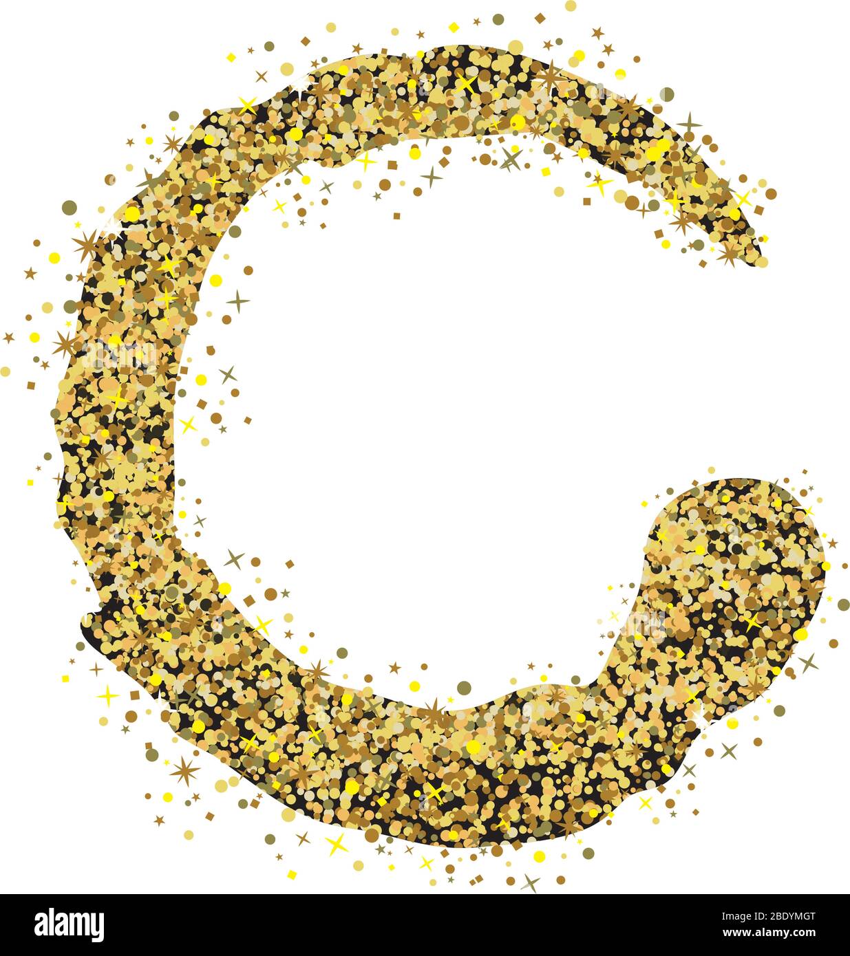 Golden shimmers inside zen symbol Stock Vector Image & Art - Alamy