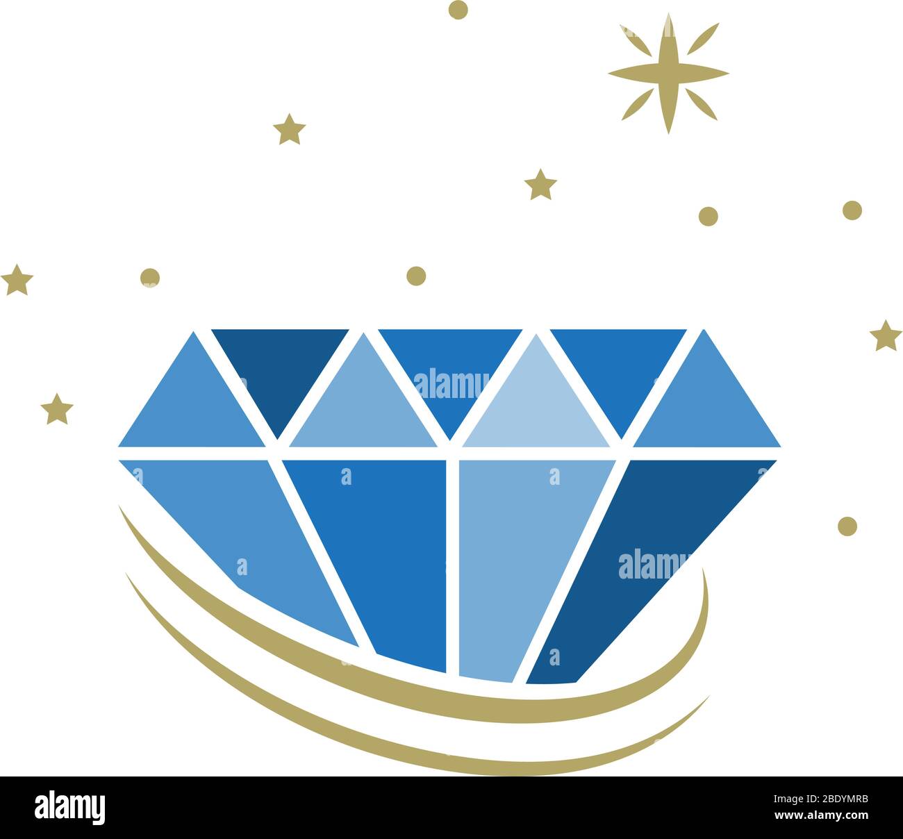 diamond and sparkles, vector graphic design element Stock Vector Image ...