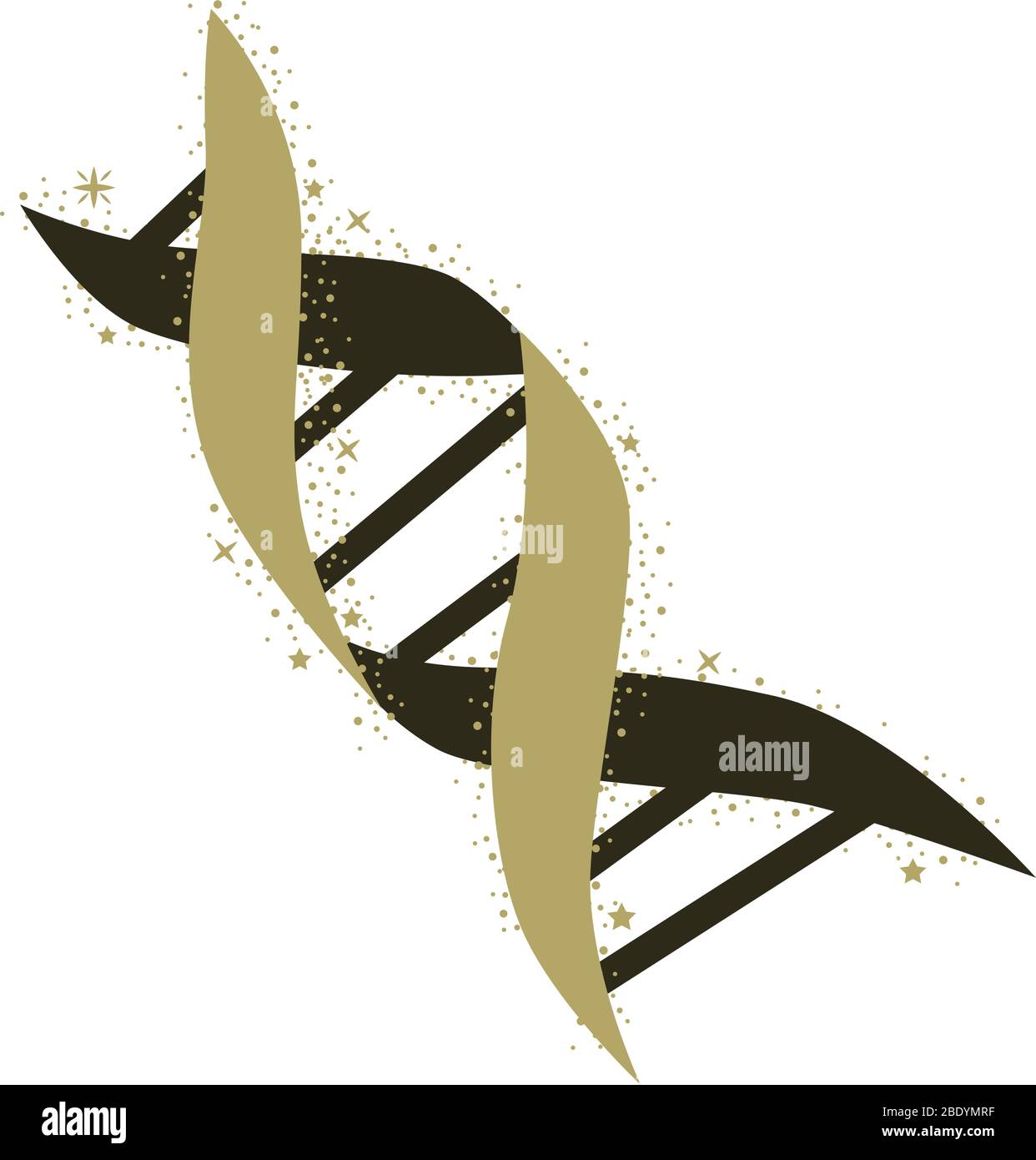 DNA helix surrounded by glittering stars Stock Vector Image & Art - Alamy