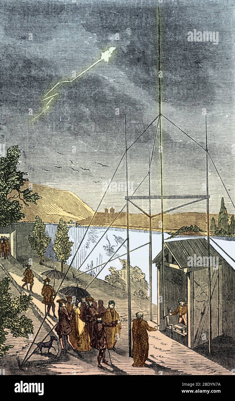 Thomas francois lightning experiment hi-res stock photography and ...