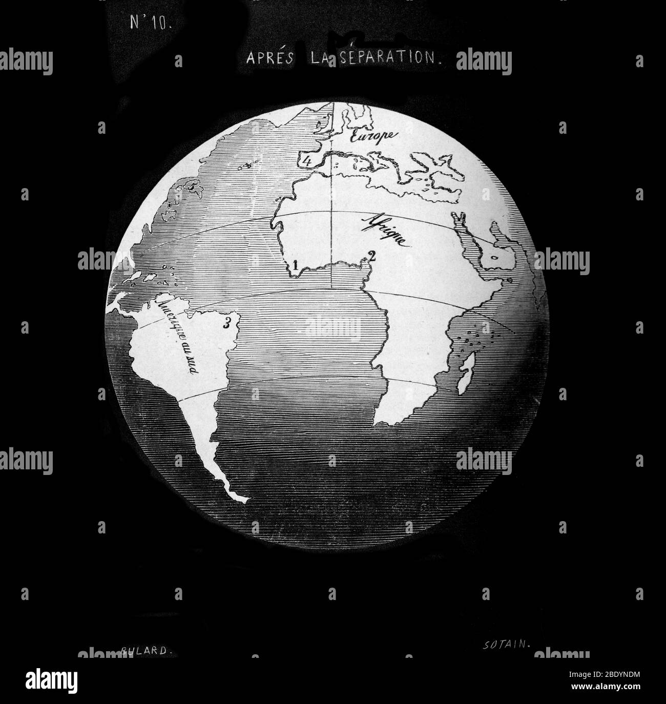 1850s world map Black and White Stock Photos & Images - Alamy