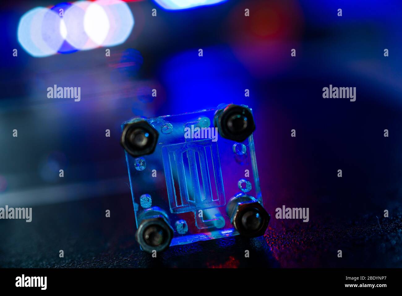 microfluidic device Instrument that uses micro amounts of fluid on a ...