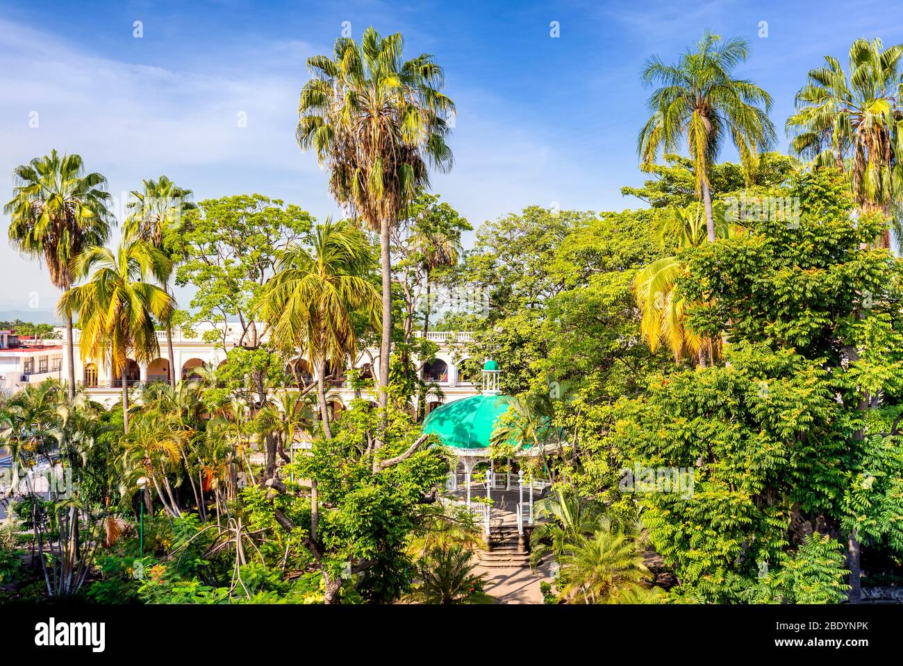 Main plaza of downtown Colima, Mexico Stock Photo - Alamy