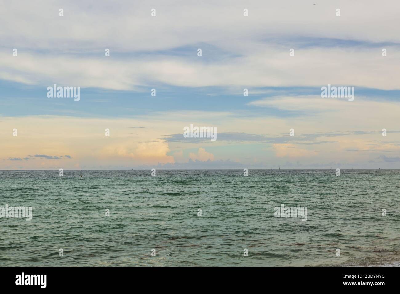Gorgeous colorful view of turquoise water of Atlantic ocean and blue ...