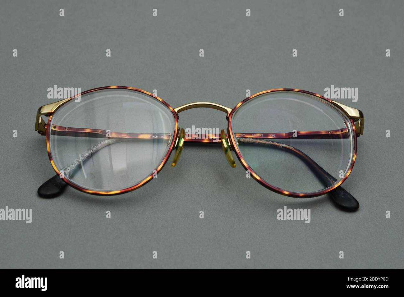 Glasses with reflective and non-reflective lenses Stock Photo - Alamy