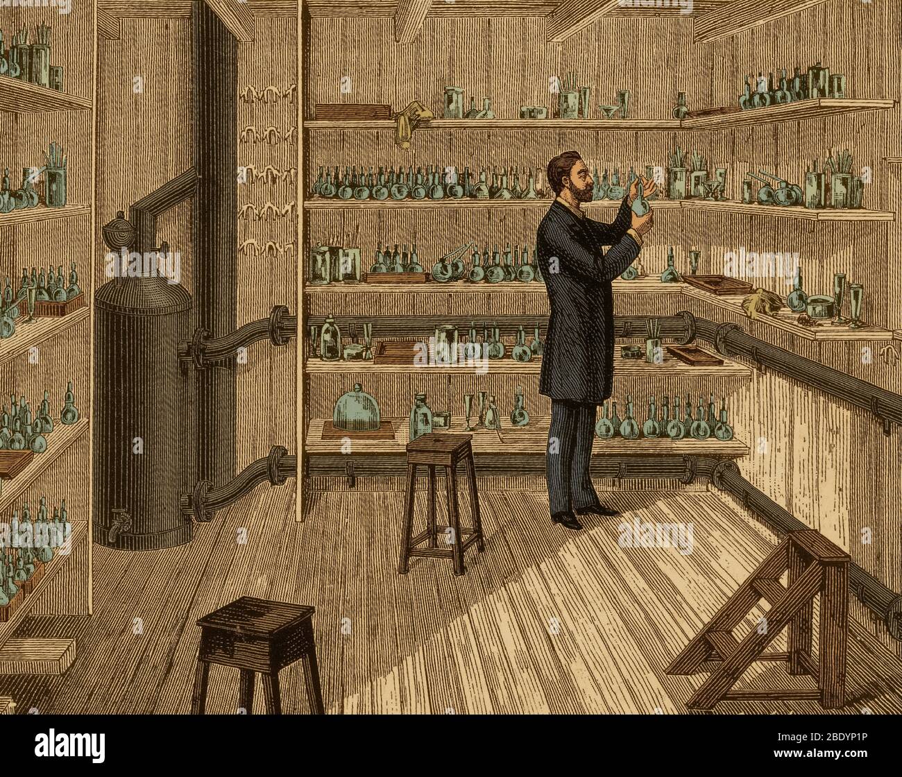 Louis Pasteur in Hot Room, 1884 Stock Photo - Alamy