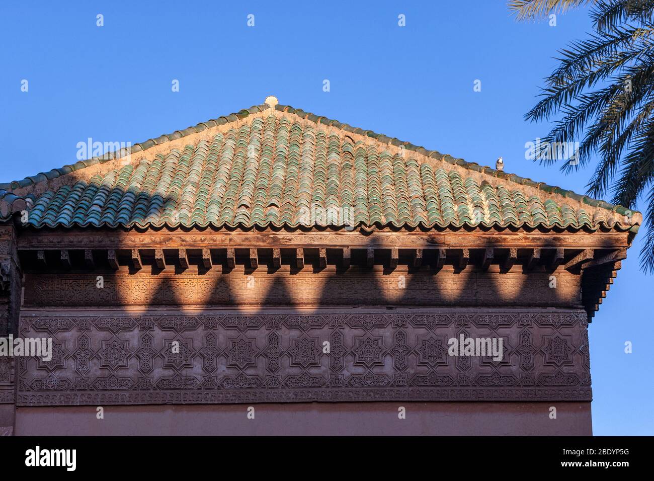 Roof tiled of Saadian Tombs, Marrakesh, Morocco Stock Photo - Alamy