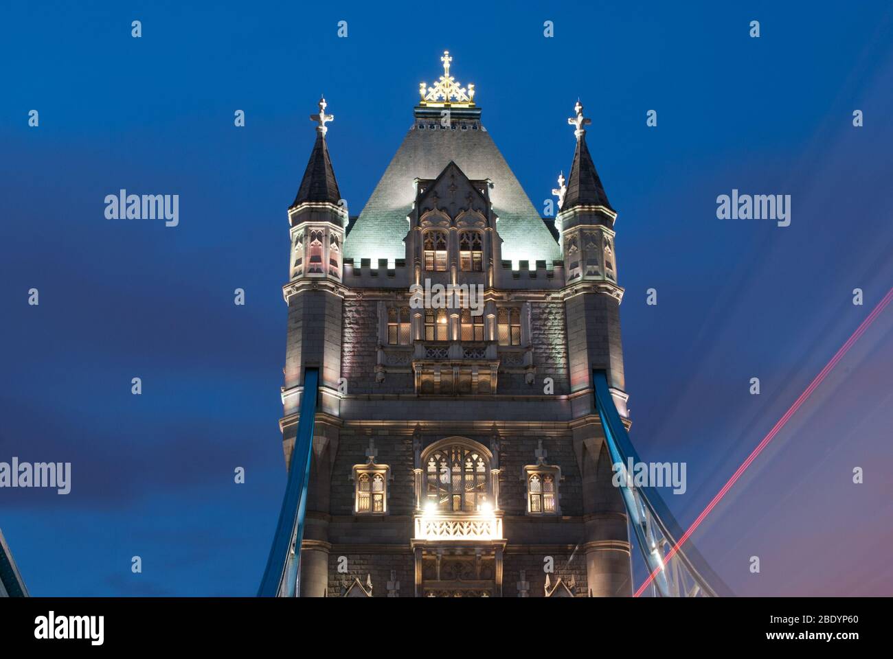 Dusk Night Twilight Tower Bridge Bascule Suspension Bridge, London, SE1 ...