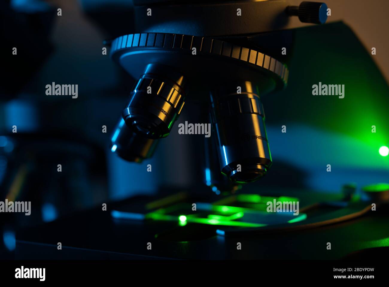 Scientific optical microscope in the laboratory Stock Photo - Alamy